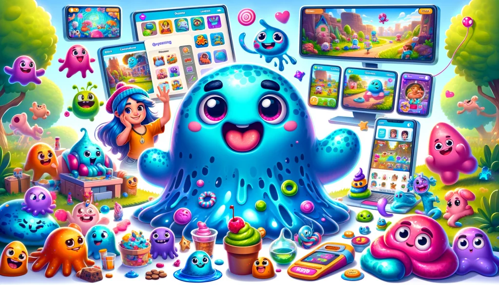 Virtual pet My Talking Slimy vs Pou